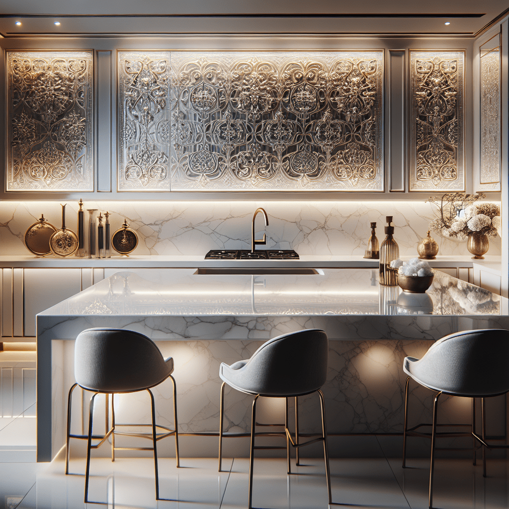 Designing Luxurious Spaces: Backsplash with White Quartz Countertops ...