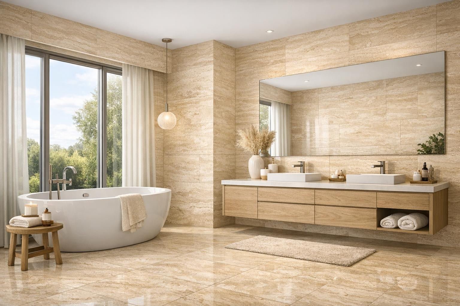 Discover Travertino Crema Raphael Porcelain for Luxurious Design ...