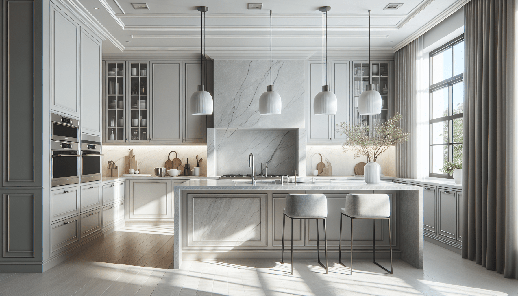 Elegant Light Grey Soapstone Countertops: Ideal for Luxurious Interior ...