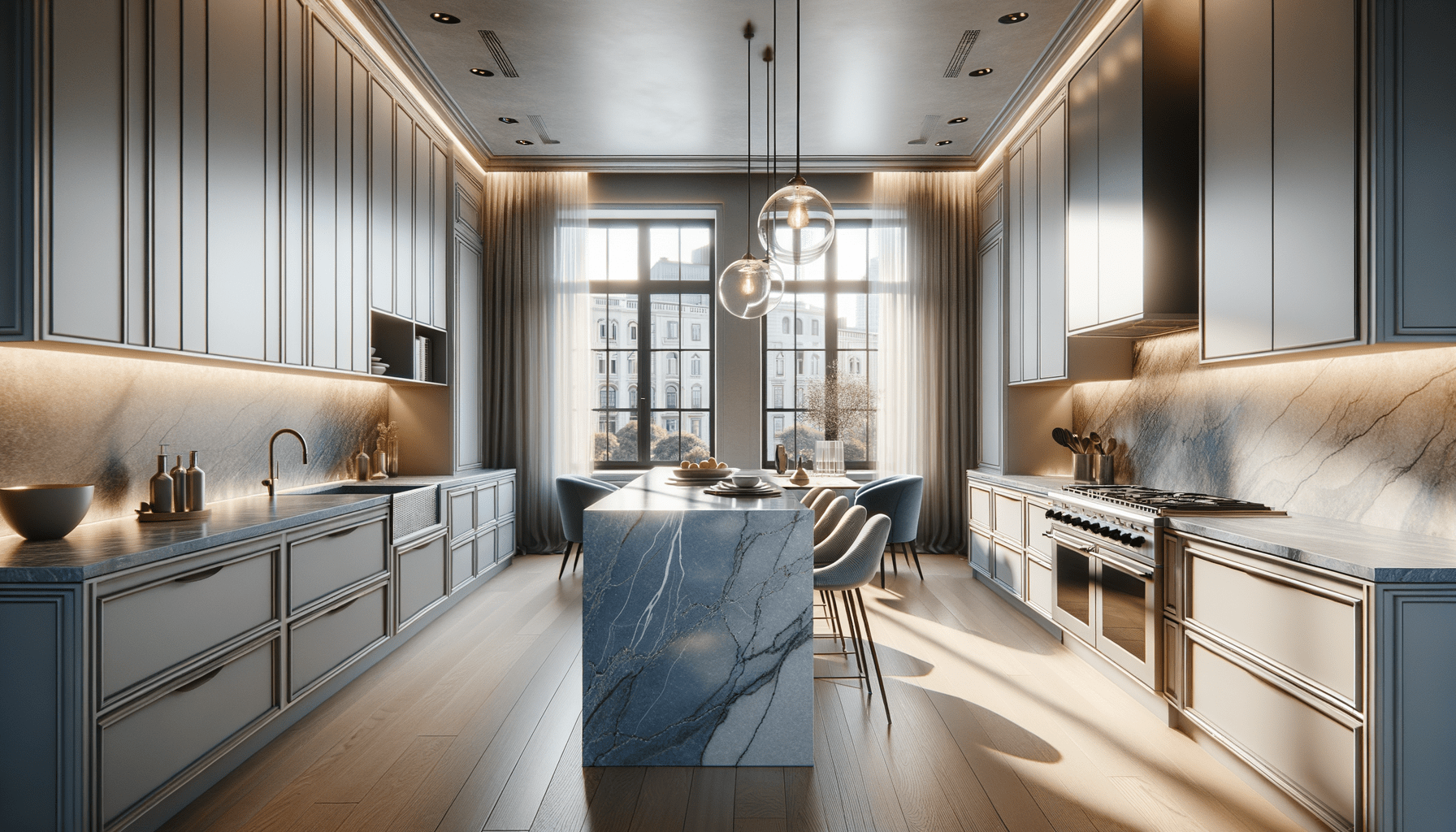 Elevate Interiors with Luxurious Silestone Parisien Bleu Surfaces ...