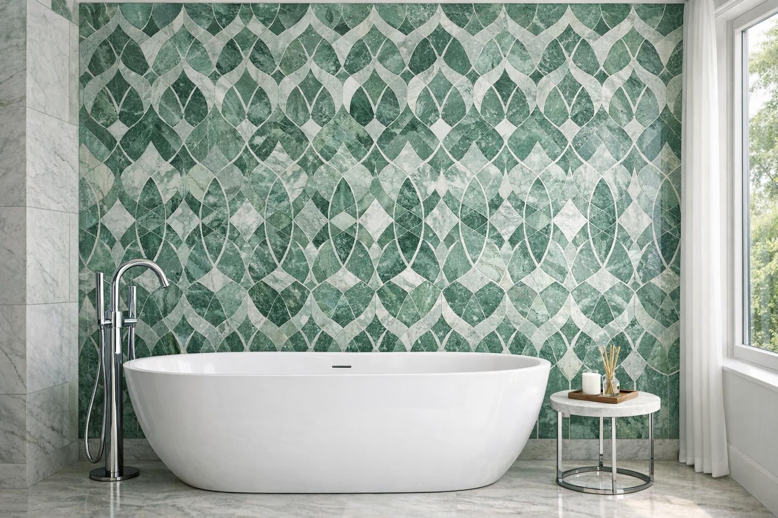 Elevate Spaces with Decova Danaka Jade Marble Mosaic – Zicana Boutique