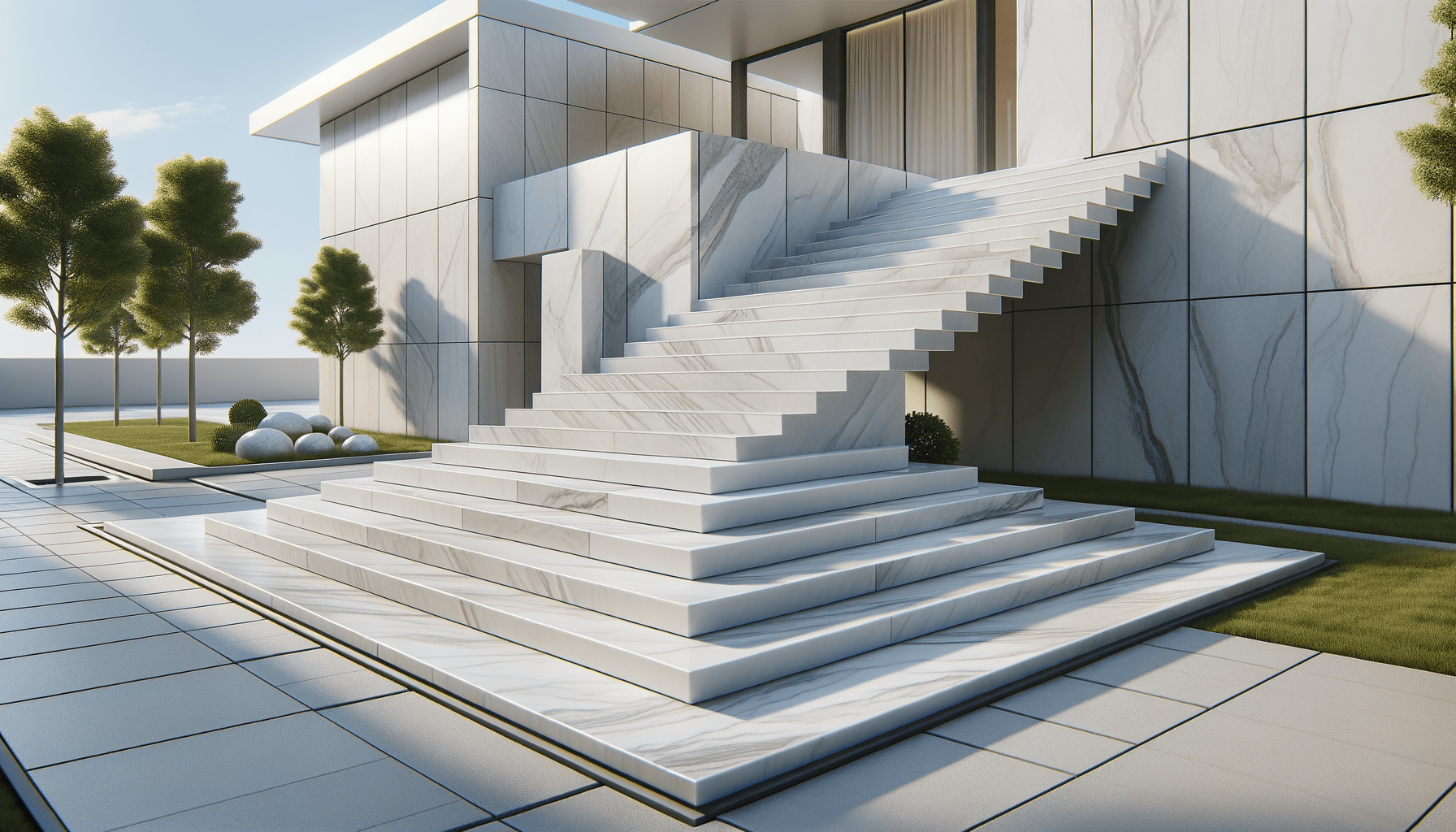 Elevate Stair Design Using Durable Porcelain Slabs on Steps – Zicana ...