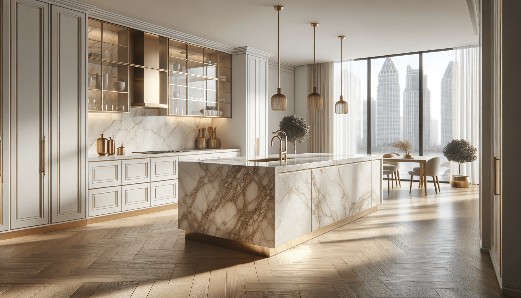 Elevate Your Kitchen with Taj Mahal Quartzite Countertop – Zicana Boutique