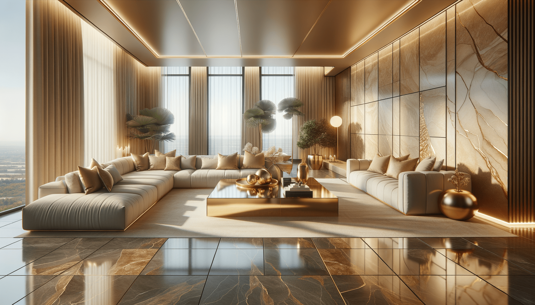 Florim Eternal Gold A: Luxury Stone for Sophisticated Spaces – Zicana ...