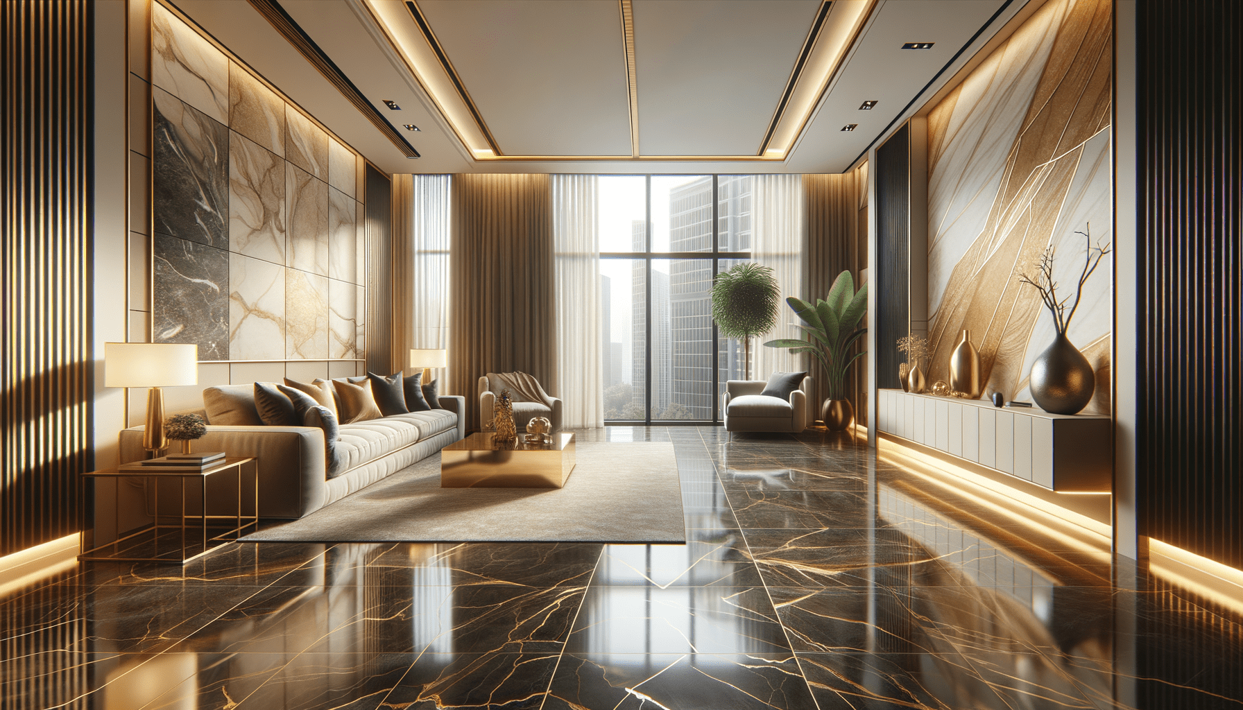 Florim Eternal Gold Matte Elevates Luxury Stone Interiors Effortlessly ...