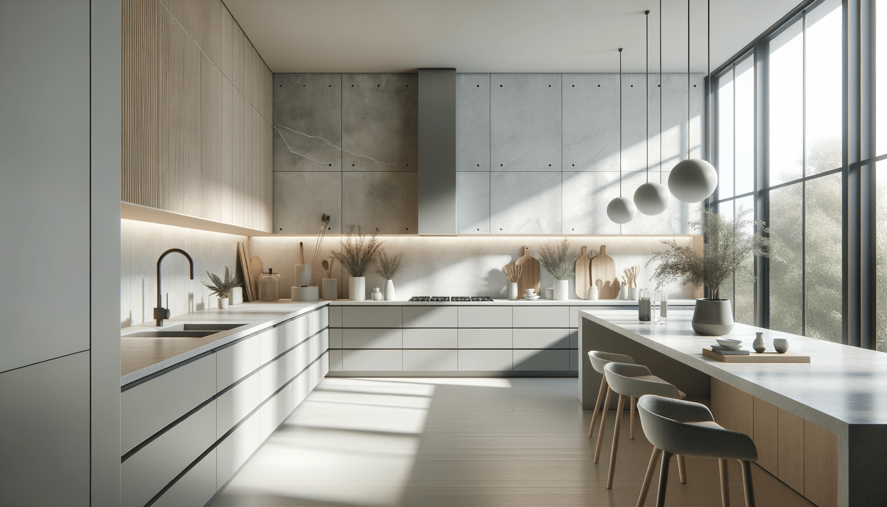Laminam Rigato Neve Surfaces for Timeless Modern Design – Zicana Boutique