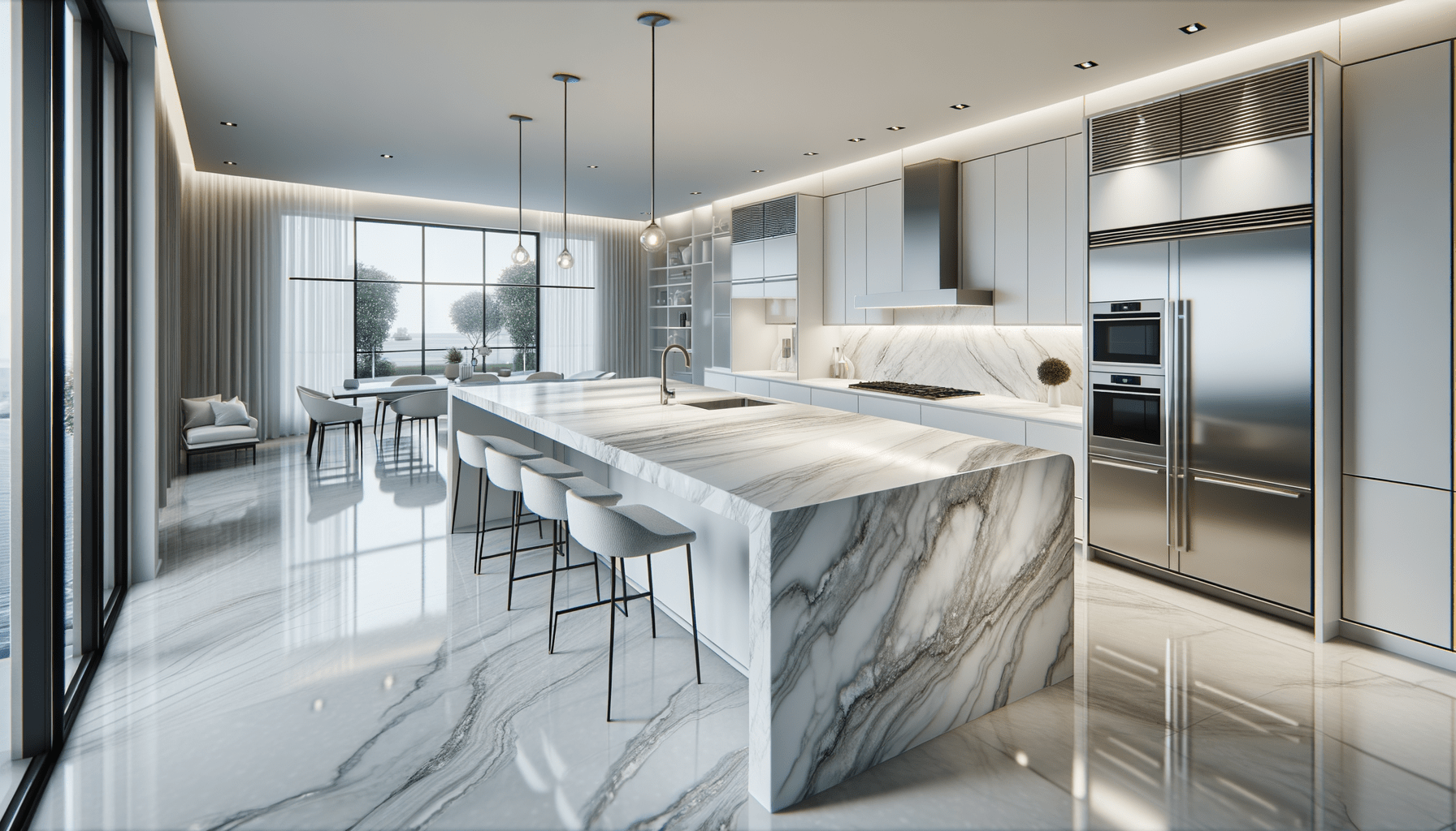 MSI Q Quartz Calacatta Abezzo Elevates Luxe Stone Design – Zicana Boutique