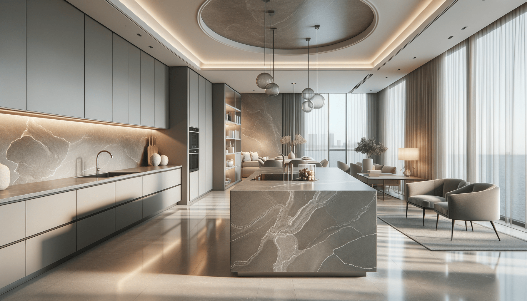 Neolith Pietra di Luna Surfaces for Elevated Stone Design – Zicana Boutique