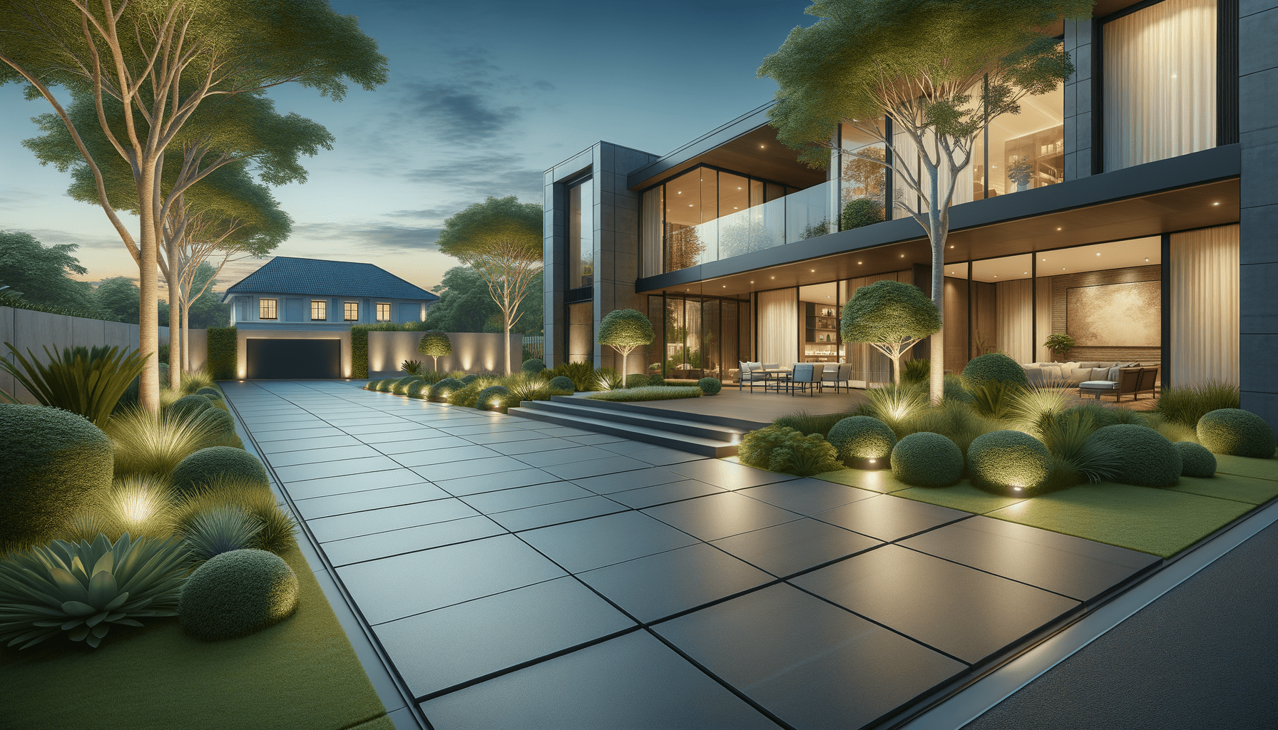 Porcelain Slabs Driveway Ideas for Luxurious, Durable Design Solutions ...