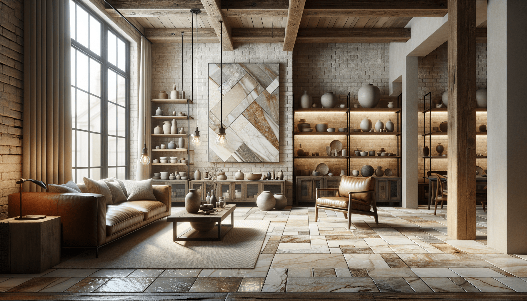 Porcelain Slabs Rustic Style for Timeless Interior Elegance – Zicana ...