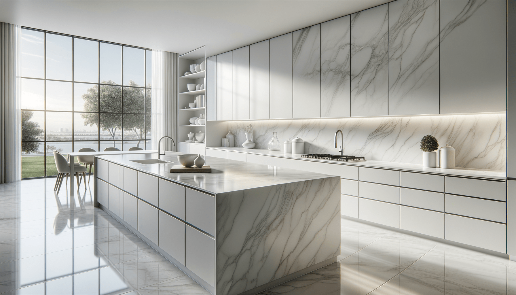 Porcelain Slabs with Edging for Luxurious, Seamless Surfaces – Zicana ...
