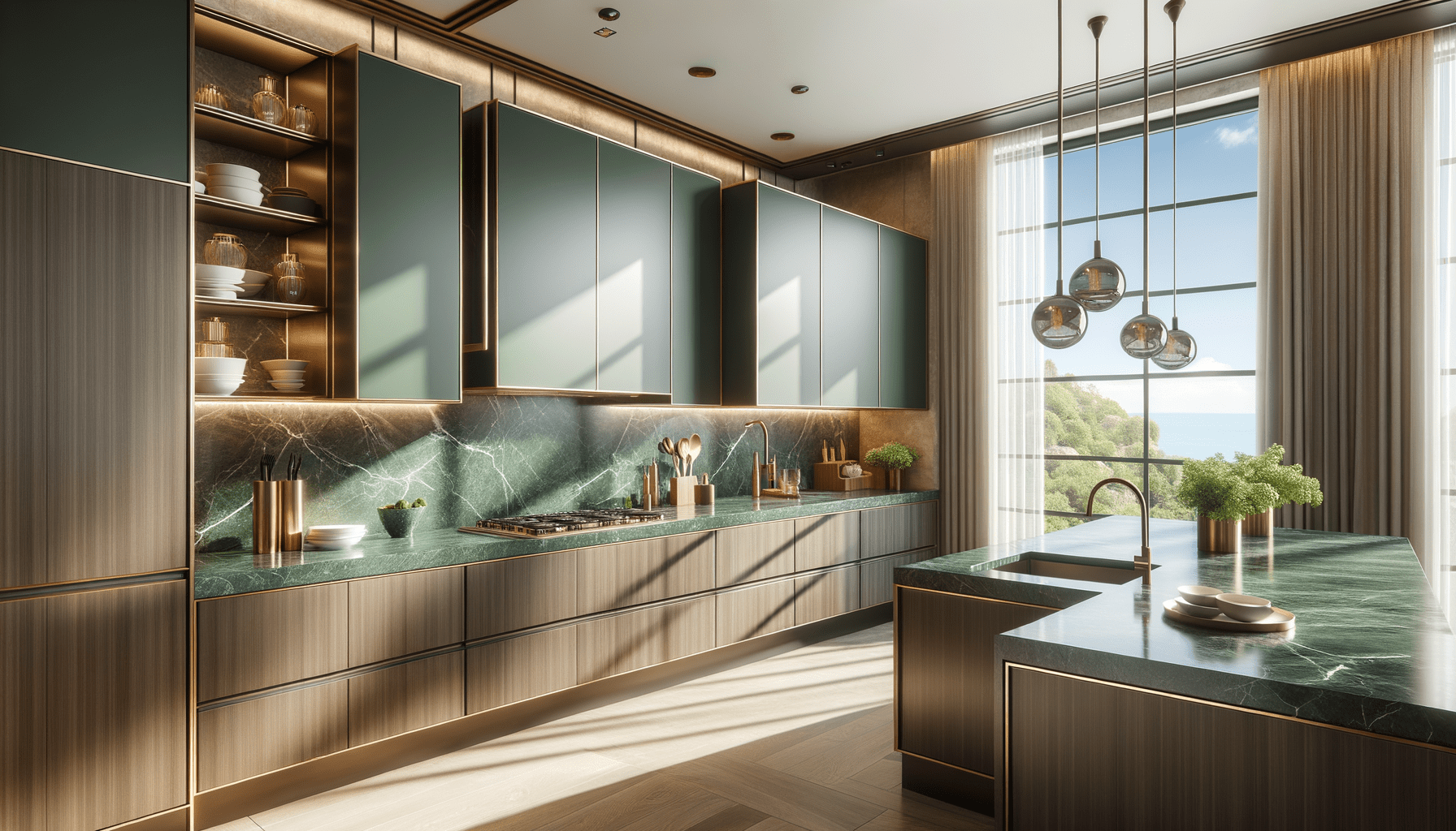Silestone Absolute Green Surfaces for Luxury Interior Transformations ...