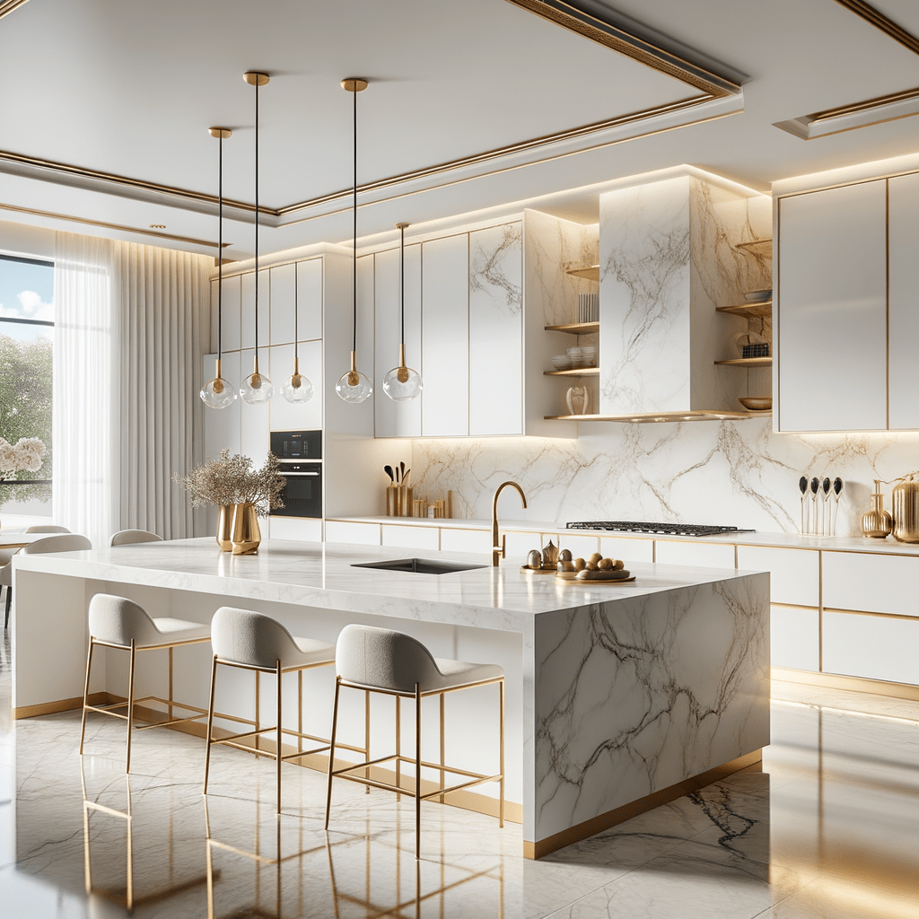 Silestone Calacatta Gold Design Ideas for Luxury Interiors – Zicana ...