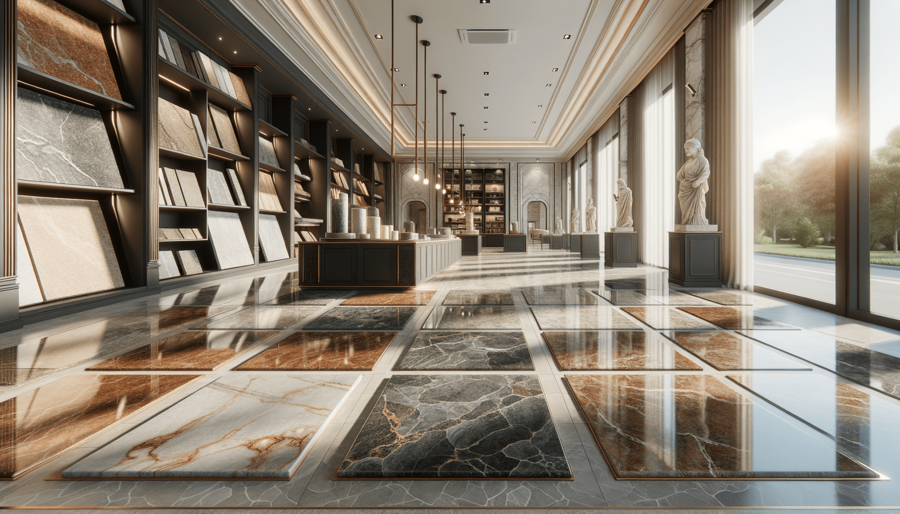 Zicana Boutique showcases the largest granite floor selection worldwid