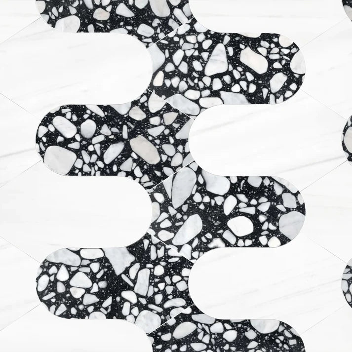 Allen Moon Geometric Terrazzo Waterjet Tile for $127.60 at Z-Boutique ...