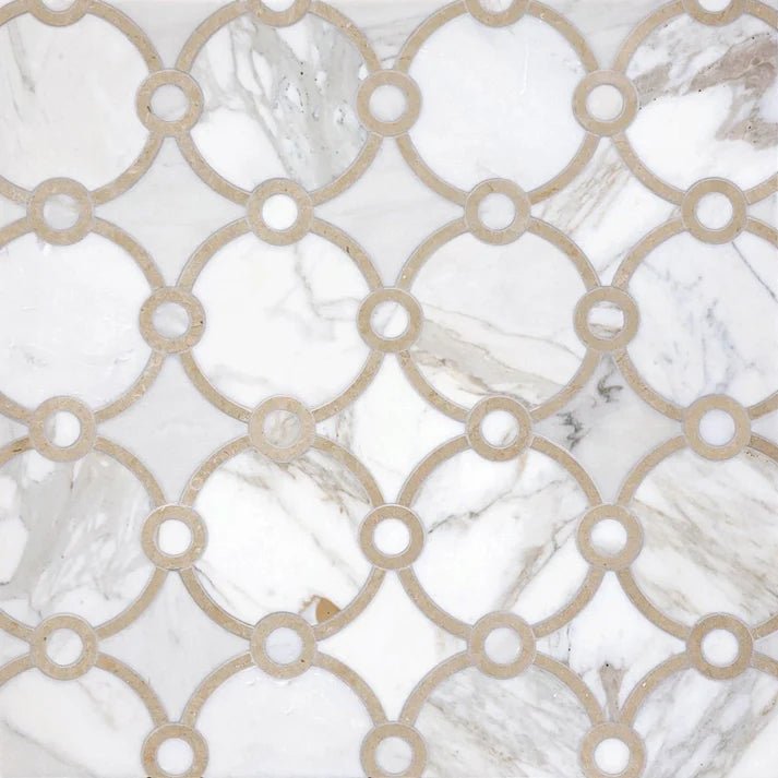 Buy Curvona Halila Circa Marble Waterjet Mosaic for $187.00 at Zicana ...